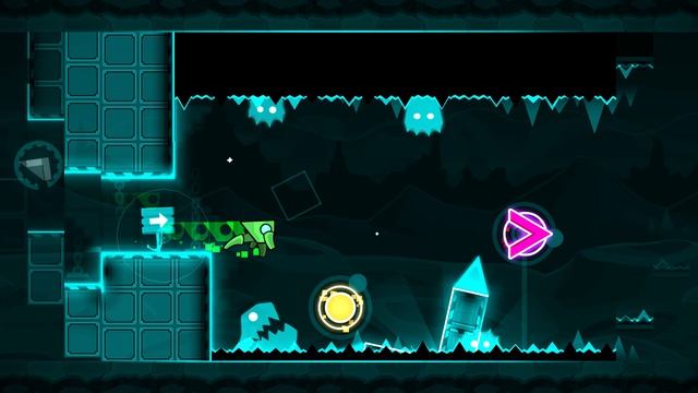 Прохождение уровня Ground Zero на 3 монетки в Geometry Dash.