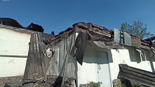 Последствия вчерашнего пожара. Южно-Сахалинск.mp4