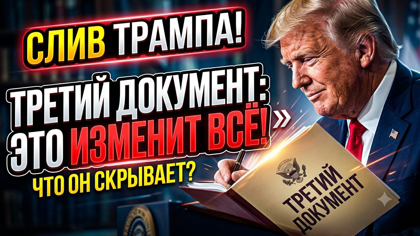 ТРАМП СЛИЛ ТРЕТИЙ ДОКУМЕНТ! Мир уже не будет прежним... Срочно смотреть!