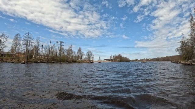 Выборг. Бухта Защитная. Идём на катере в парк Монрепо.