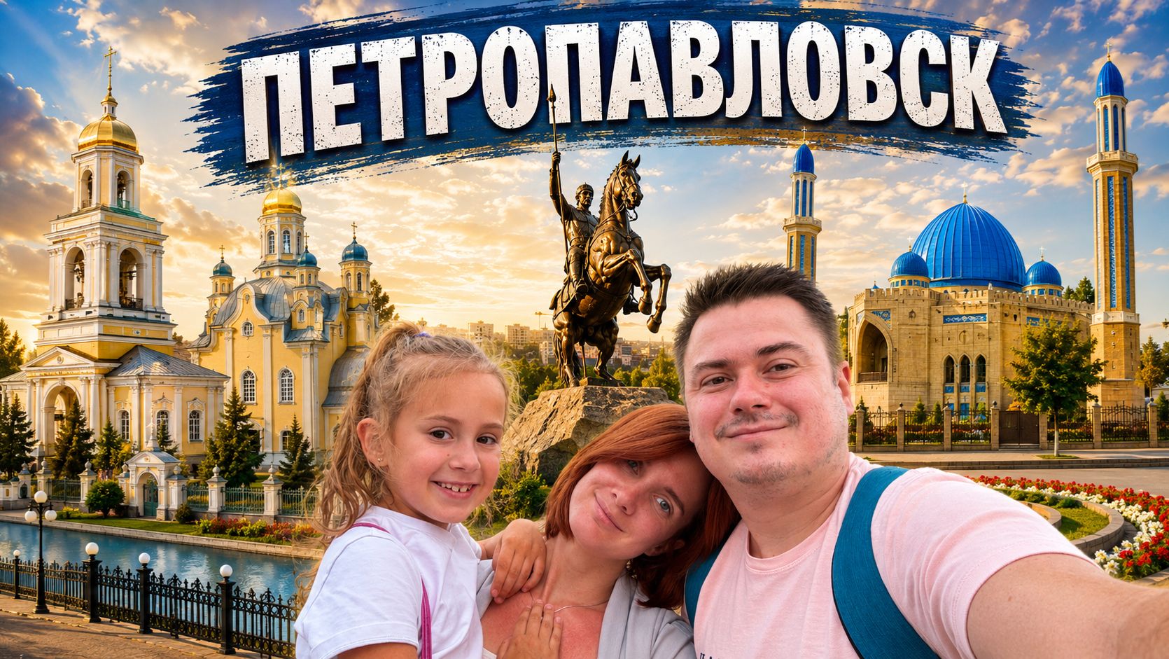 Прогулка по Петропавловску с семьей: Поезд без подстаканников, обзор цен на рынке и архитектура