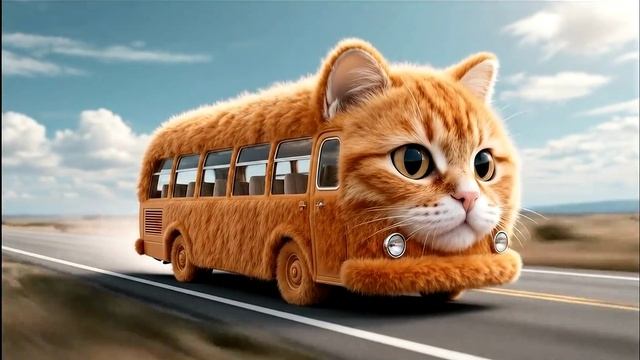 Рыжий кот - трансформер самолет