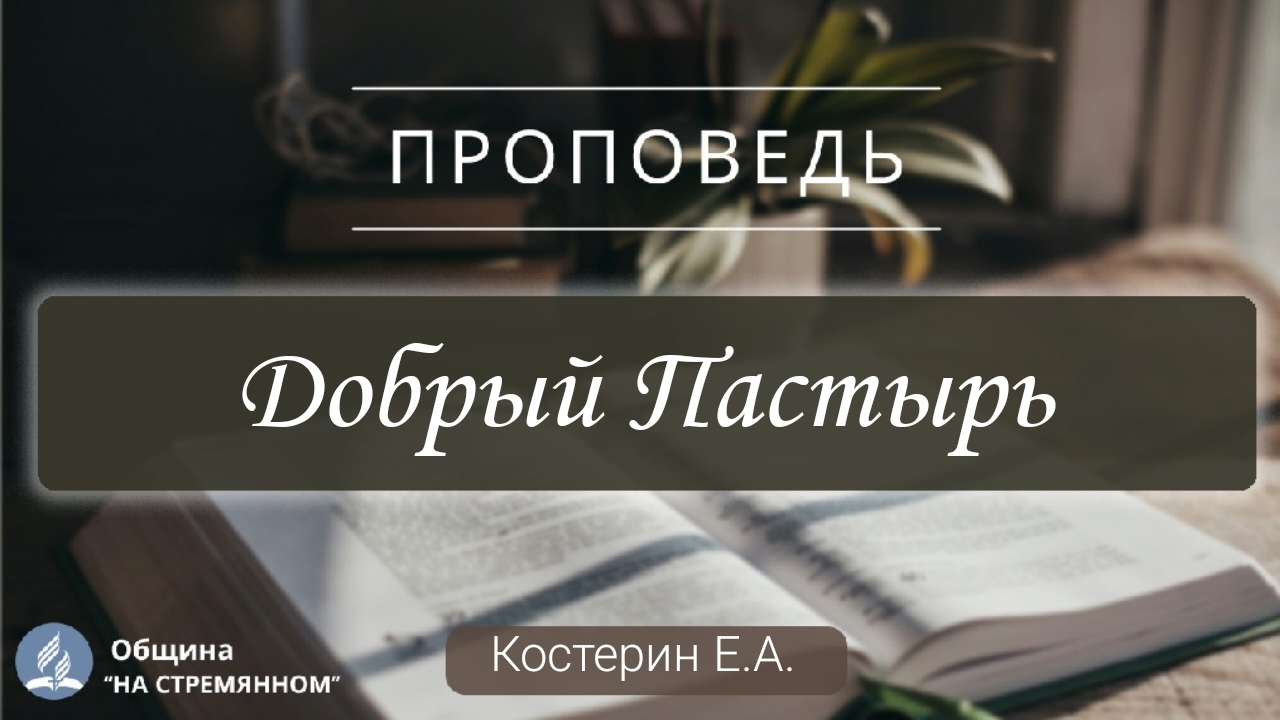 Добрый Пастырь |  Христианские проповеди АСД | Костерин Евгений Андреевич