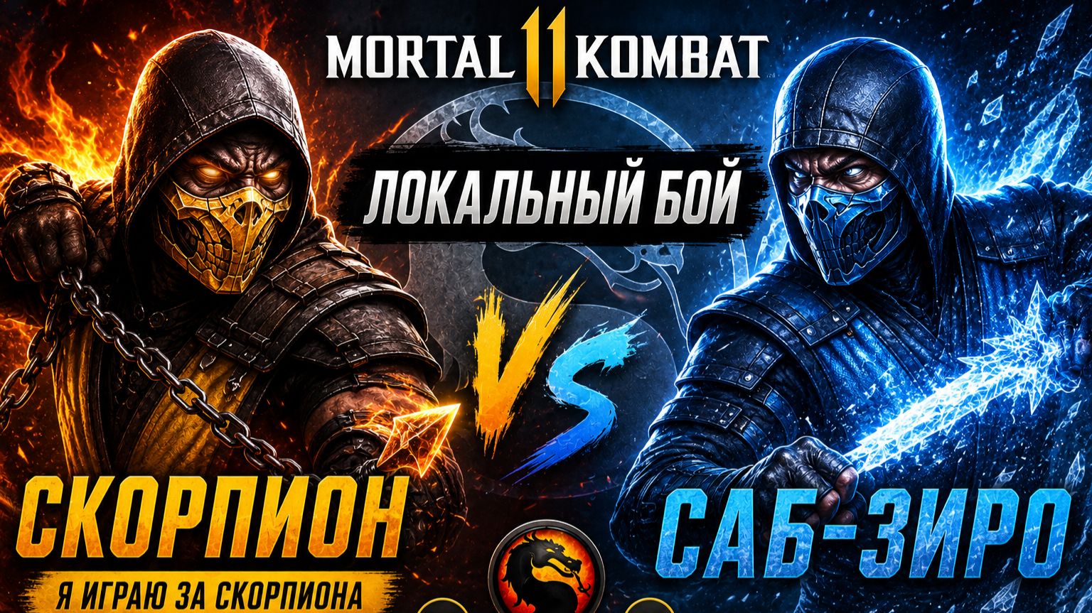 Mortal Kombat 11 — Скорпион против Саб-Зиро | Локальный бой