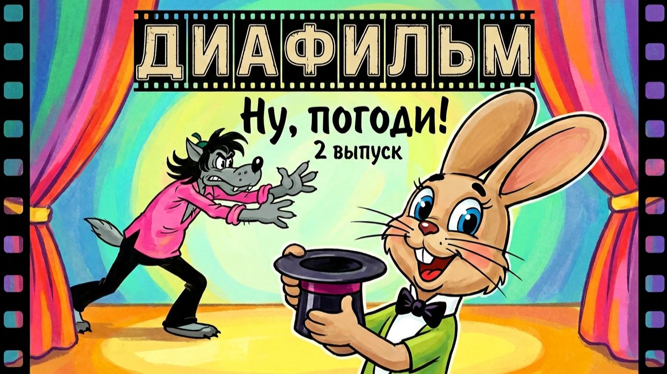 Диафильм Ну, погоди 2 выпуск. (Озвученный)