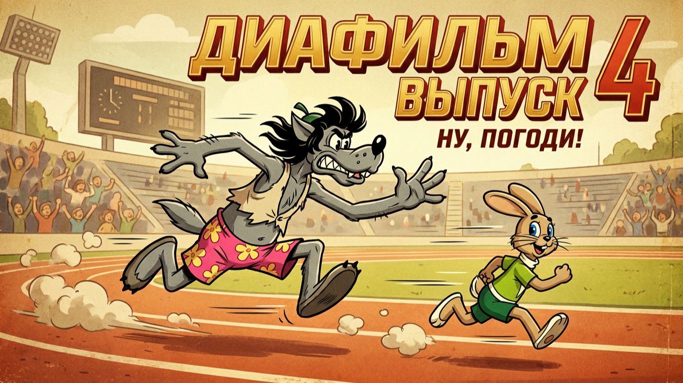 Диафильм. Ну погоди.  4 выпуск.