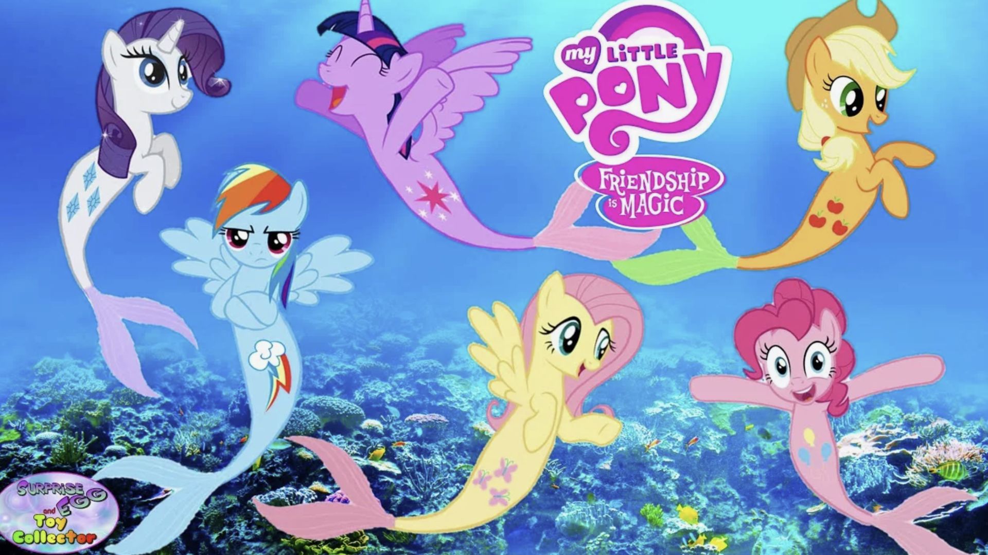 Мультик - ПОНИ - РУСАЛКИ СОБИРАЕМ ПАЗЛЫ MY LITTLE PONY