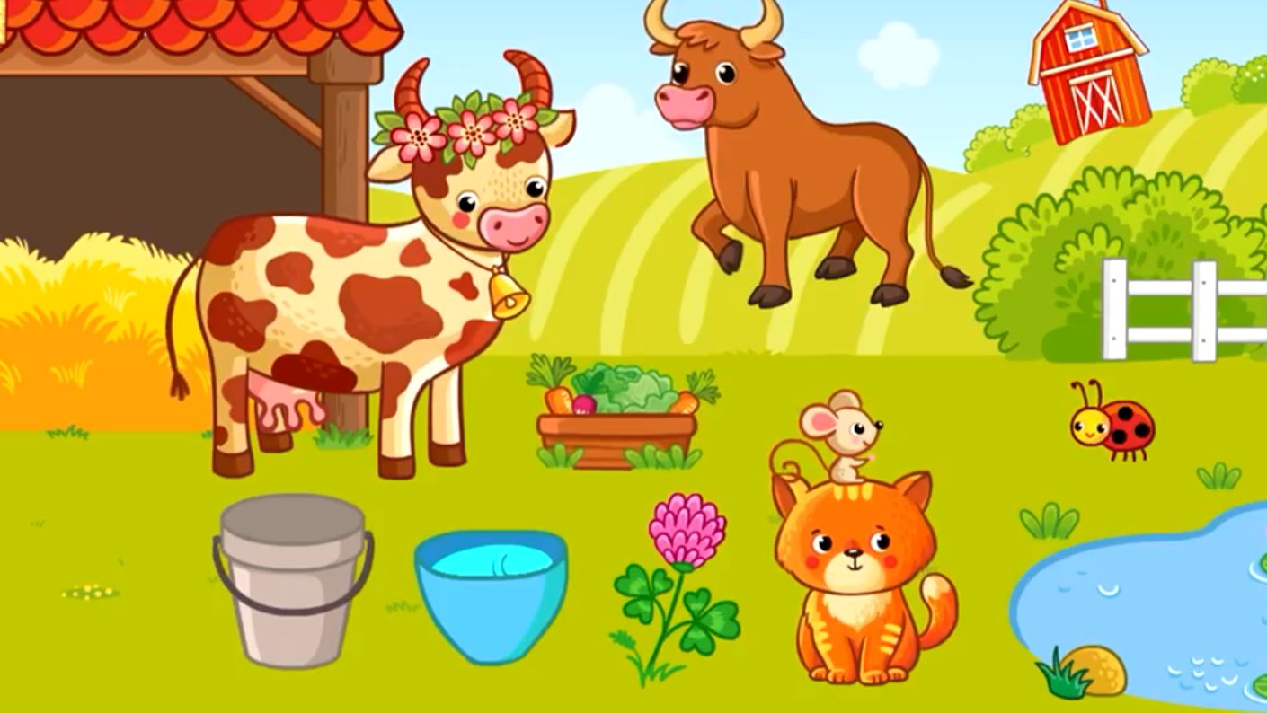 Веселая ферма #Игра для детей .