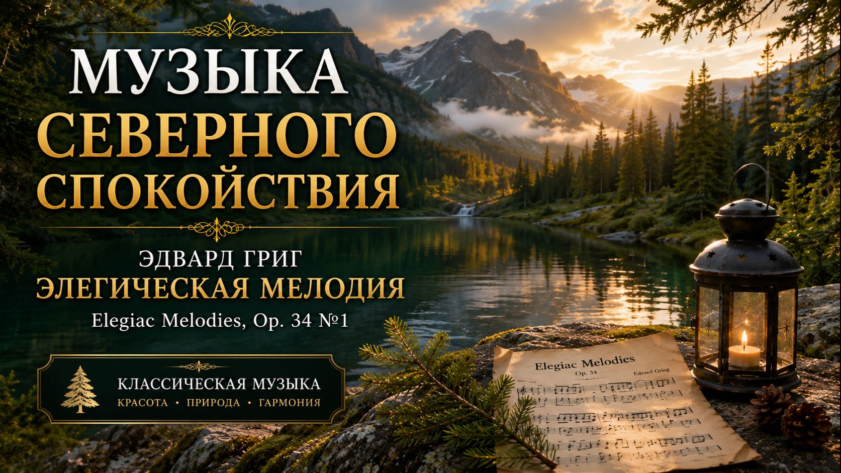 🌲 Григ — Элегическая мелодия | Музыка северного спокойствия