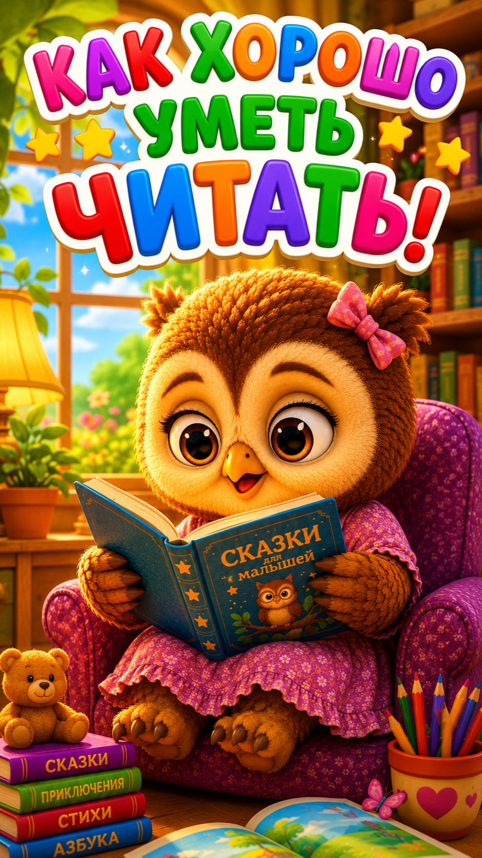 Как хорошо уметь читать! -  Мульт Песенка Обучалка для малышей!
