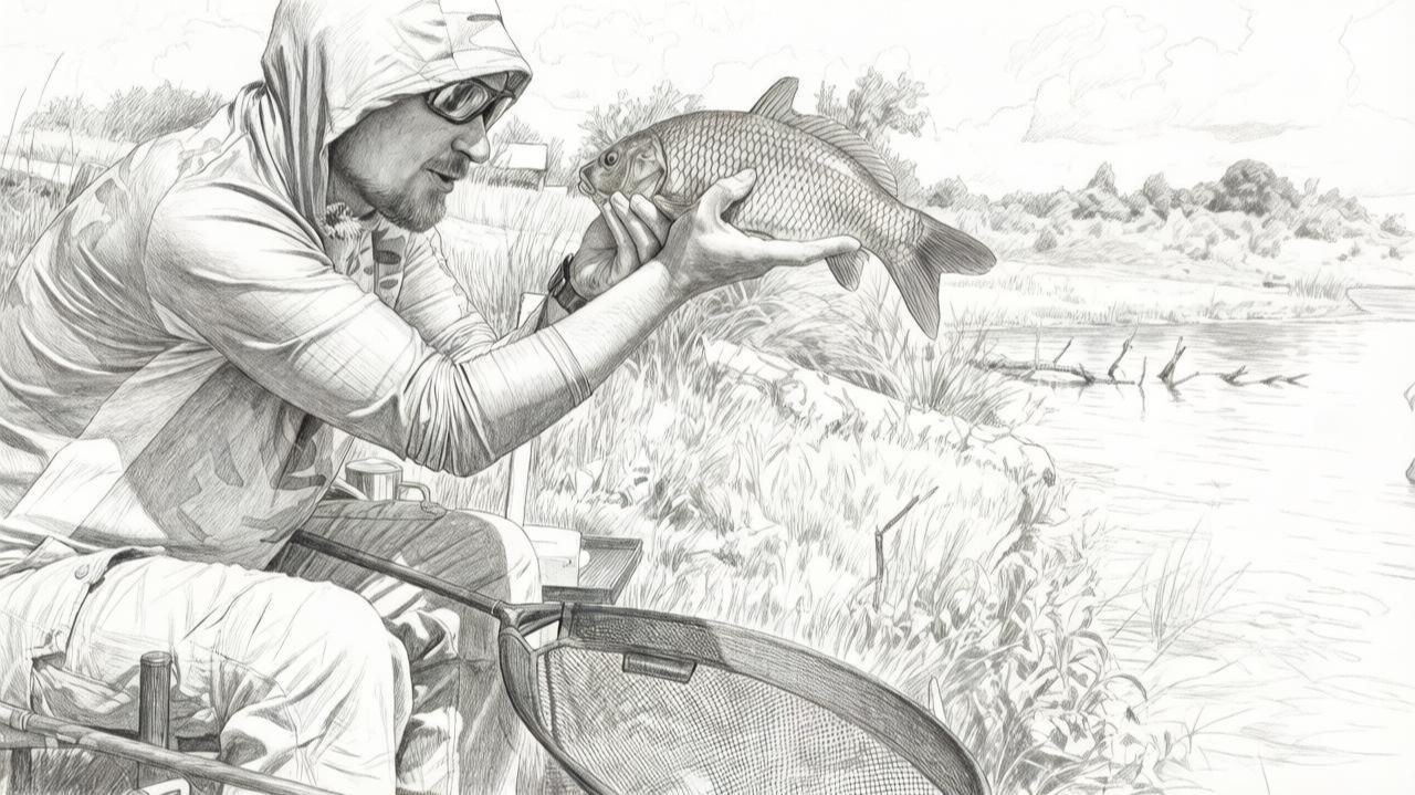 Херабуна. ヘラブナ. Первый карп! 🎣