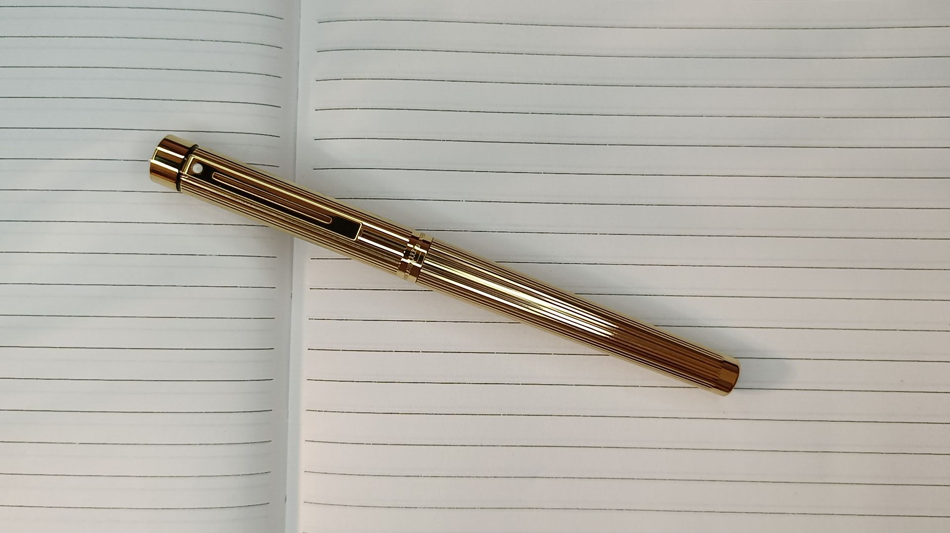 Перьевая ручка Sheaffer Targa 1005 GOLD PLATED FLUTED