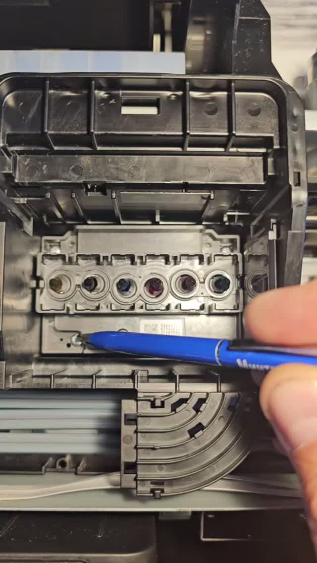 Как снять печатающую головку принтера Epson L805