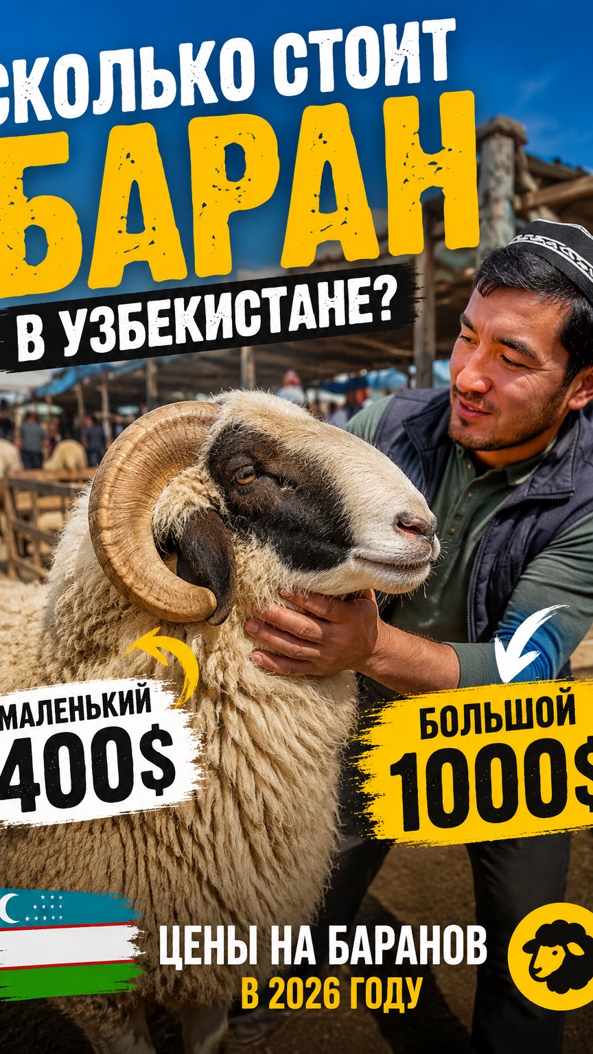 Сколько стоит баран в Узбекистане?