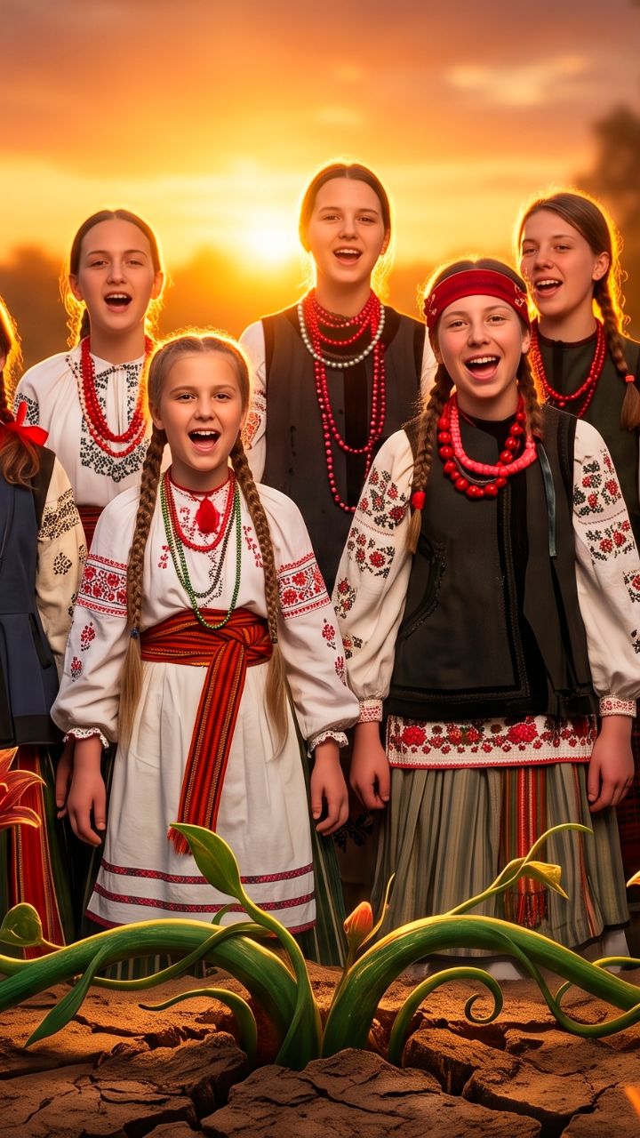 Фрагмент обряда Веснянки