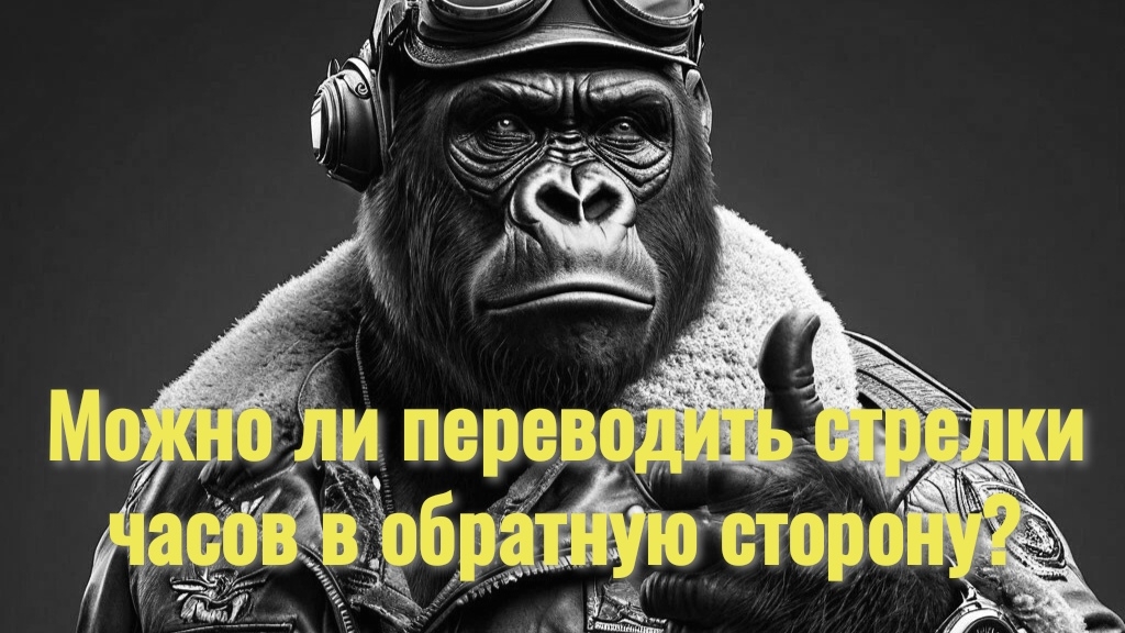 Можно ли переводить стрелки часов в обратную сторону? 🤔