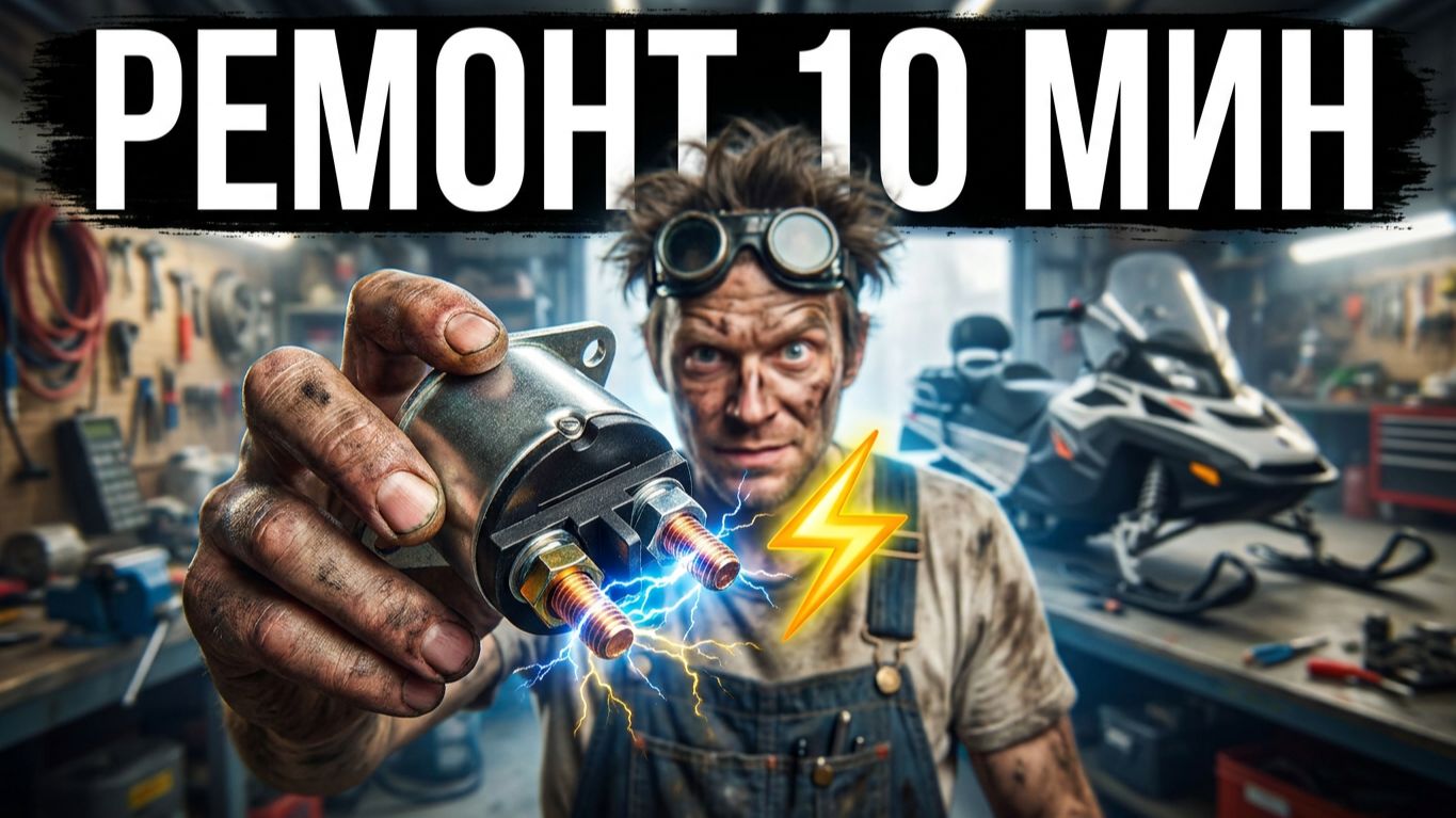 Снегоход не заводится? Всё дело в этом реле! Ремонт за 10 минут! Смотри как я его оживил!🔥❄️⚡