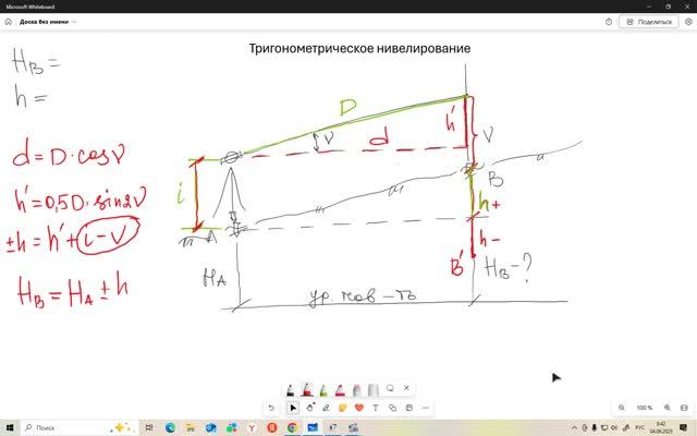 Тригонометрическое нивелирование