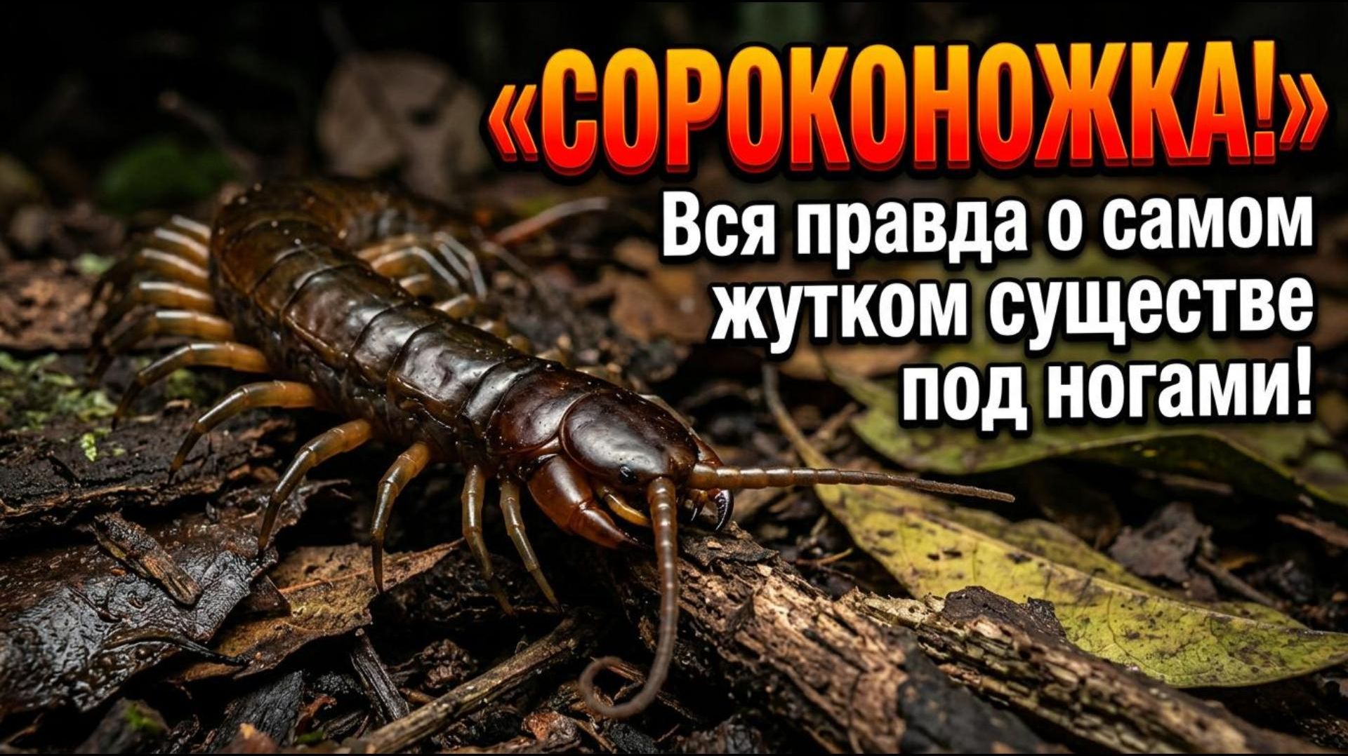 СОРОКОНОЖКА! Правда о самом жутком существе под ногами!