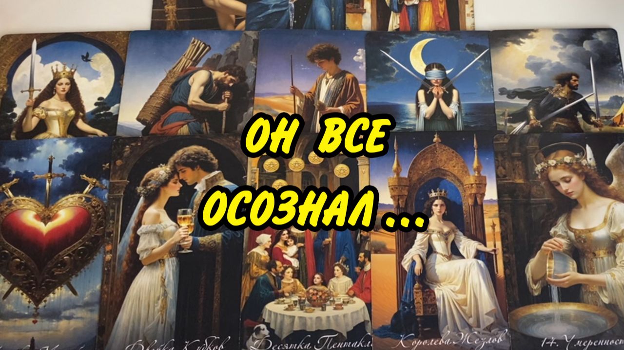 🥀 ЧТО ОН ПОНЯЛ В РАЗЛУКЕ? 🖤 О ЧЁМ СОЖАЛЕЕТ? Таро расклад 💯 онлайн гадание
