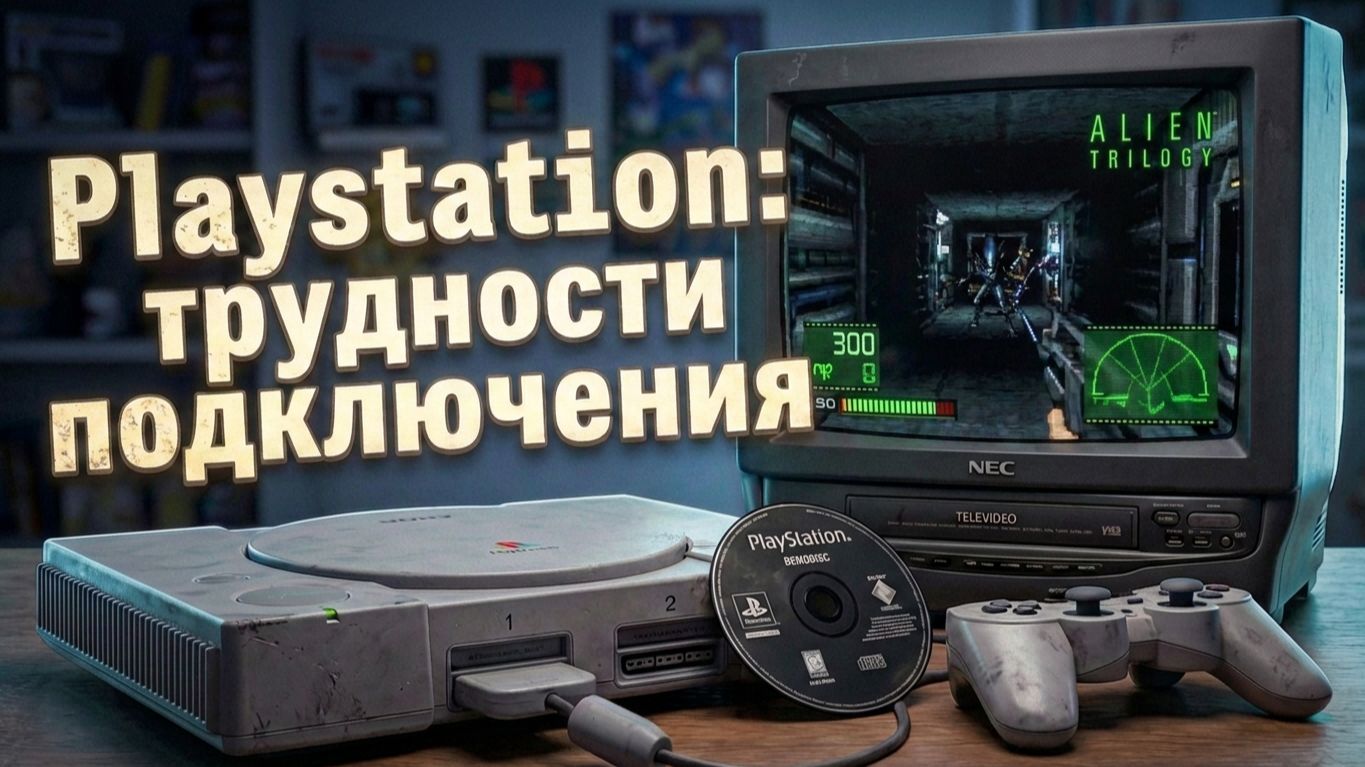 Playstation. PS1  Ностальгия и трудности подключения приставок в 90-х.