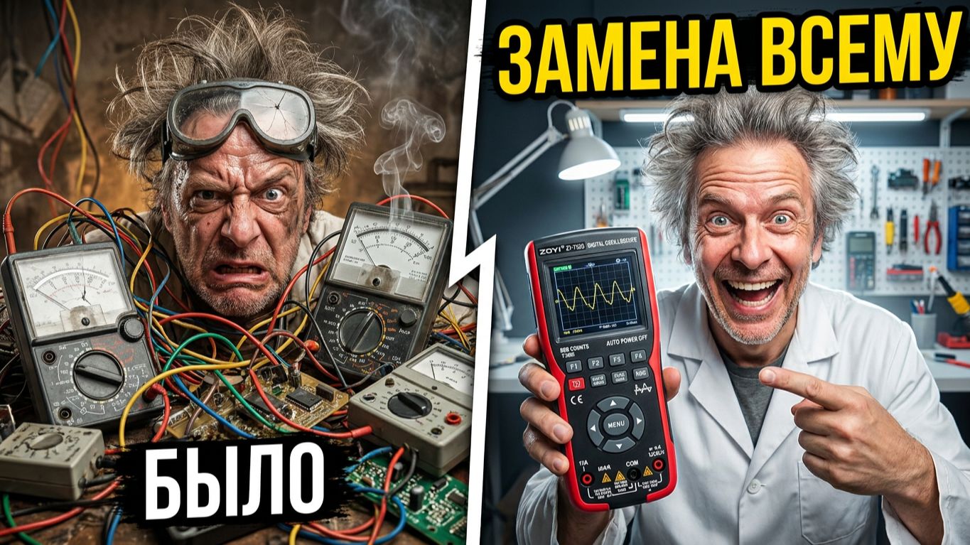 Почему ZT-702S – MUST HAVE для мастерской Реальный тест осциллографа и мультиметра!