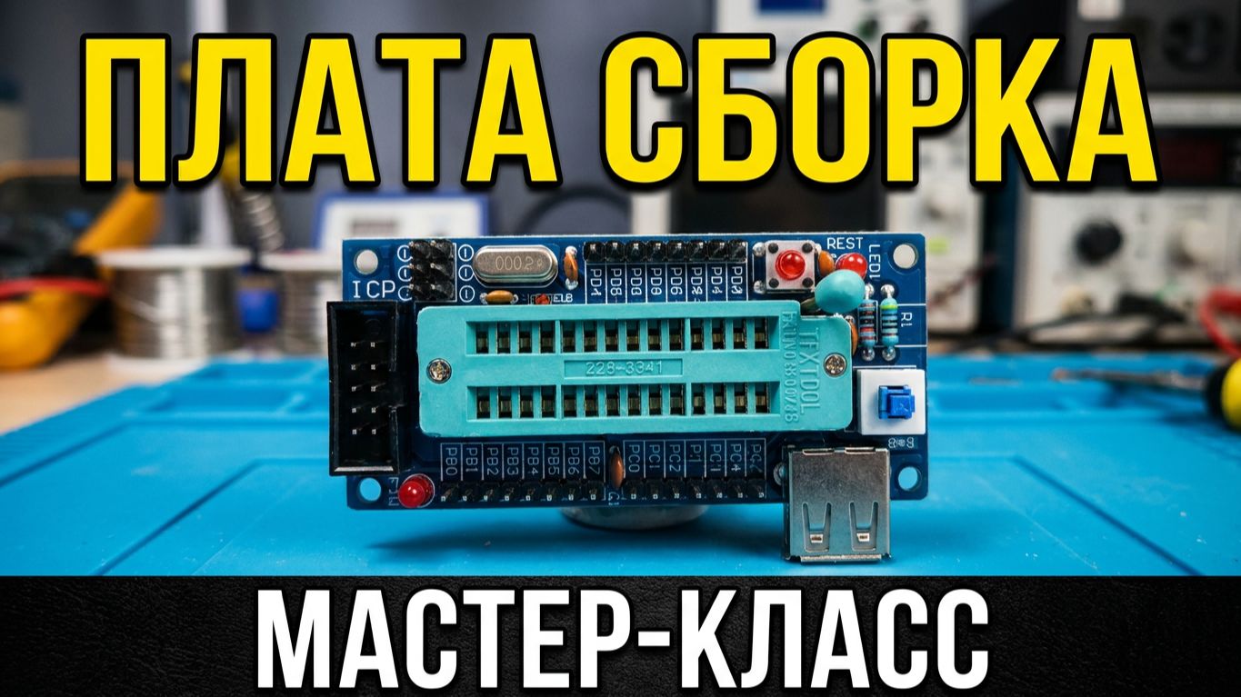 Сборка отладочной платы для программатора