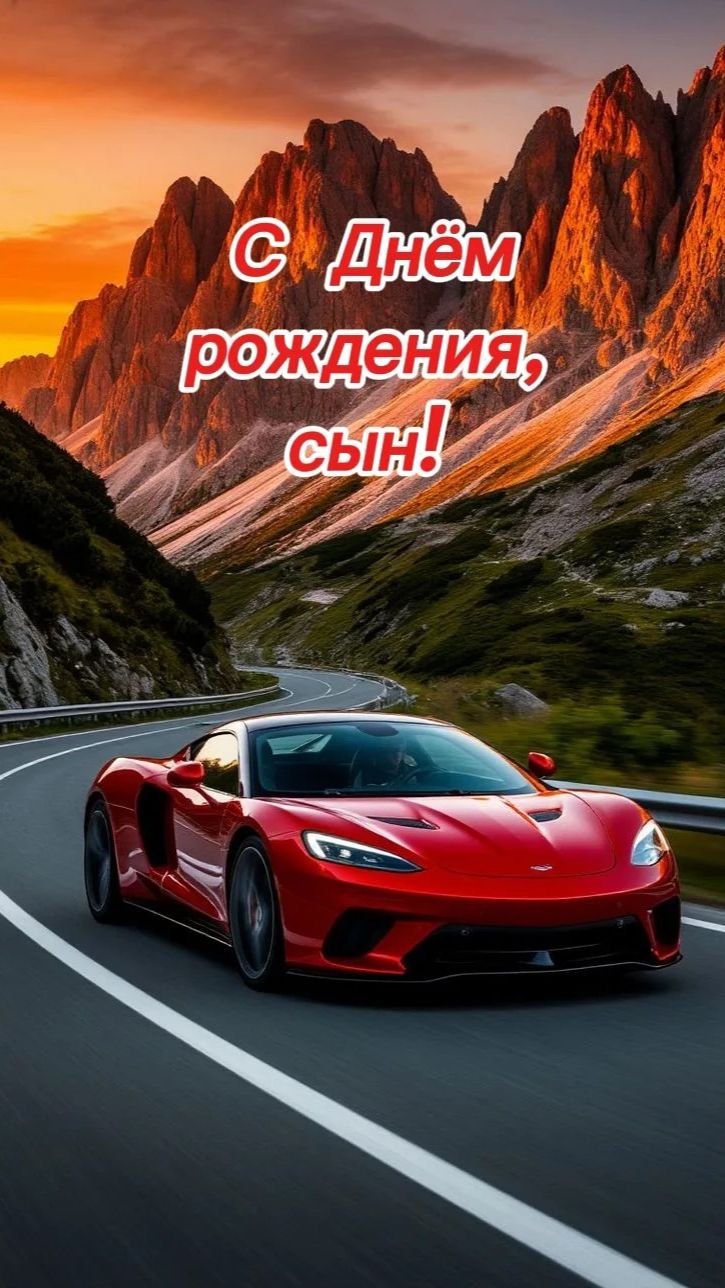 С Днём рождения, сын!┃Открытка от мамы