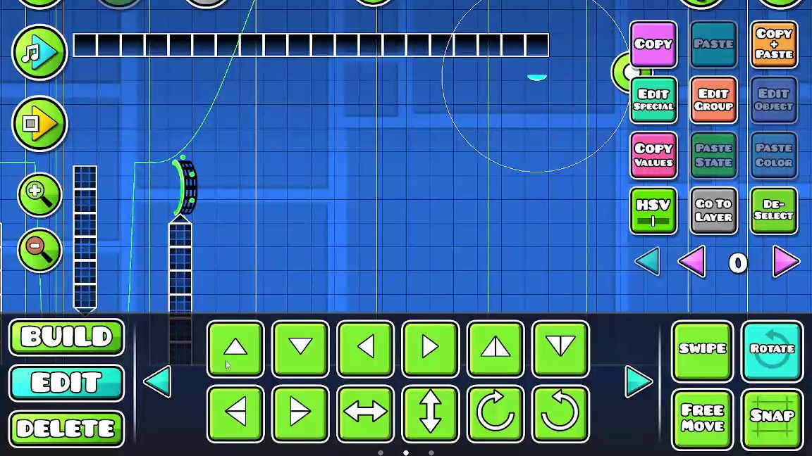 Строим уровень в Geometry Dash