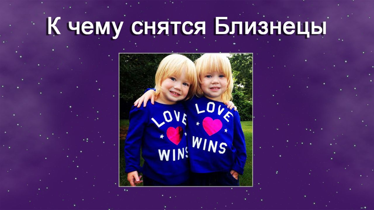 К чему снятся Близнецы - толкование сна