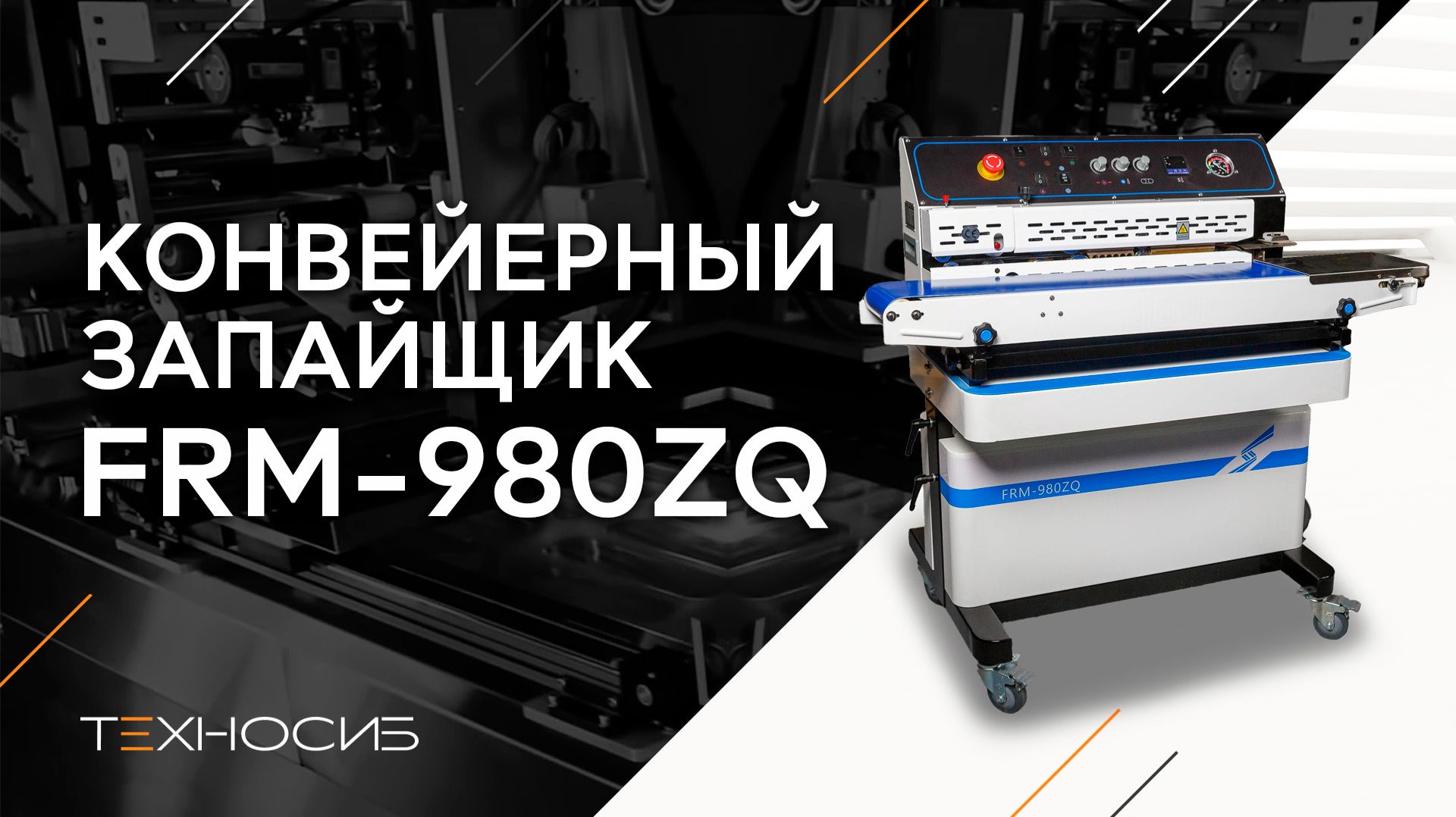 Конвейерный запайщик с функцией откачки воздуха и наполнения воздухом FRM-980ZQ