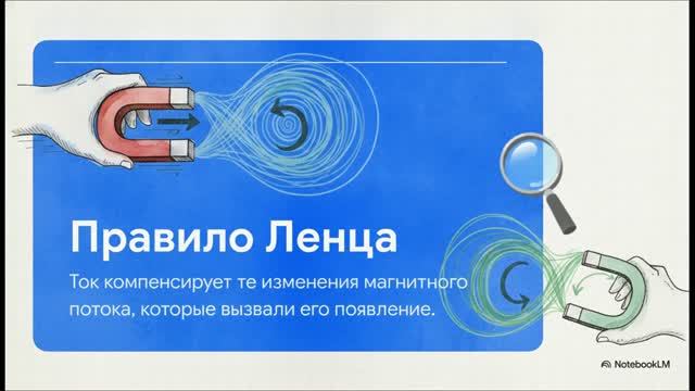 Физика 11 класс 8 Правило Ленца Закон электромагнитной индукции