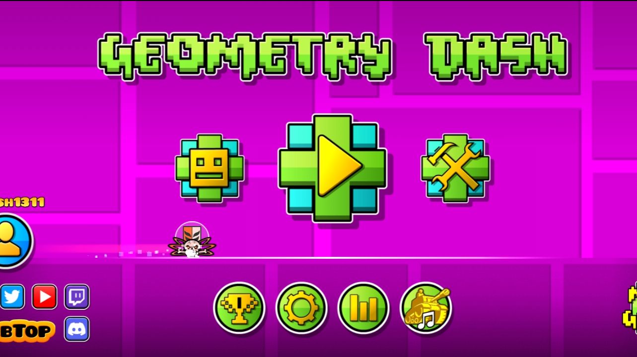 Сыграл в Geometry Dash на ноуте
