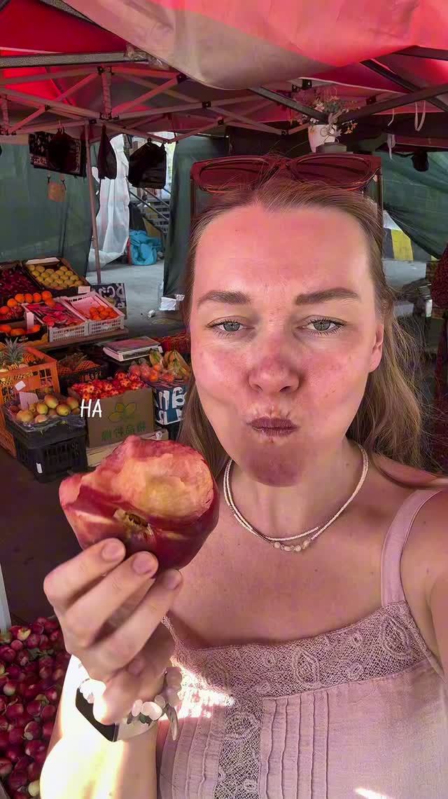 🍑 Огромные инжирные персики за $2 за 1 кг