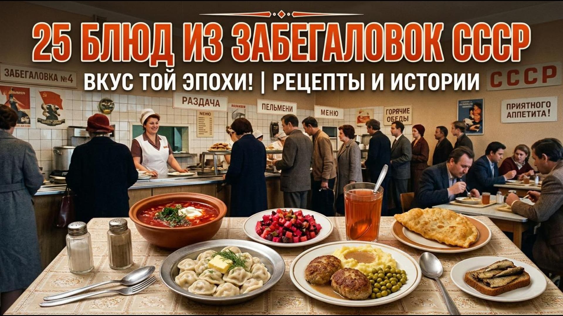 25 БЛЮД ИЗ СОВЕТСКИХ ЗАБЕГАЛОВОК!