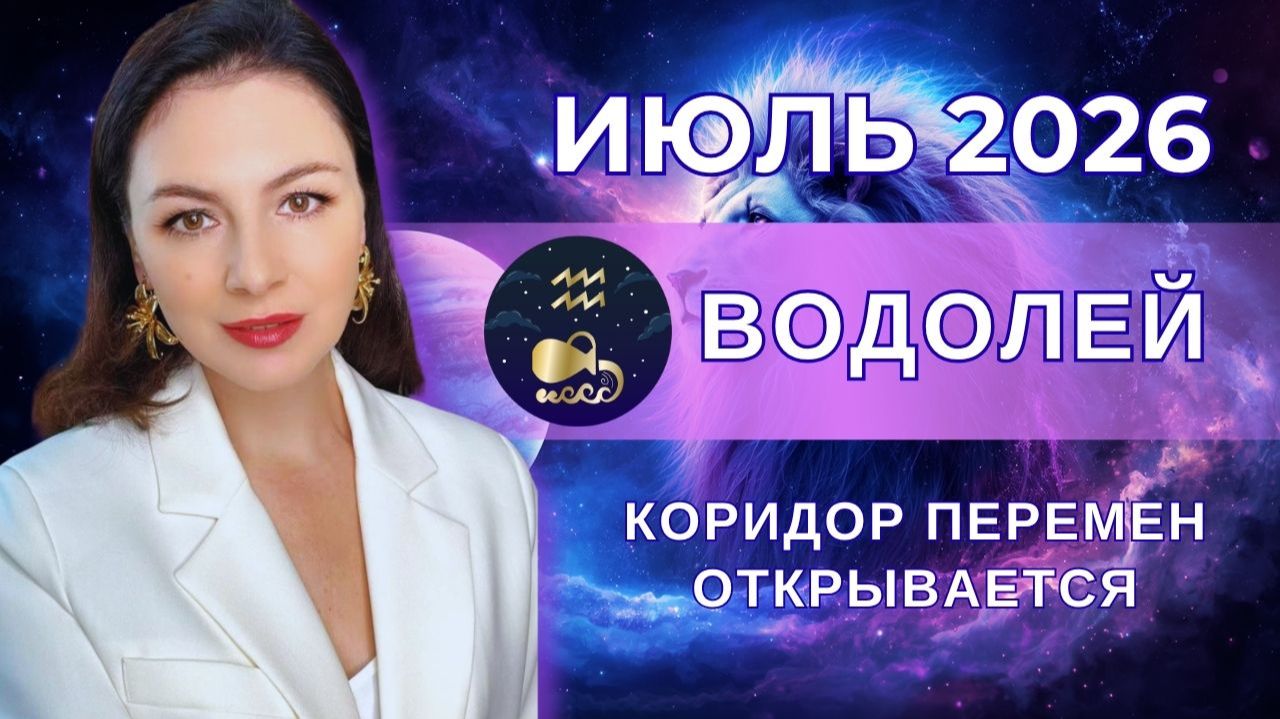 БОЛЬШИЕ ВОЗМОЖНОСТИ УЖЕ РЯДОМ: ИЮЛЬ ПРОВЕРИТ ВАШУ ГОТОВНОСТЬ К РЫВКУ. Прогноз ВОДОЛЕЕВ на ИЮЛЬ 2026