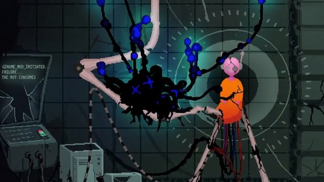 Пять Галек хотел изменить геном, но что-то пошло не так[Rain World]