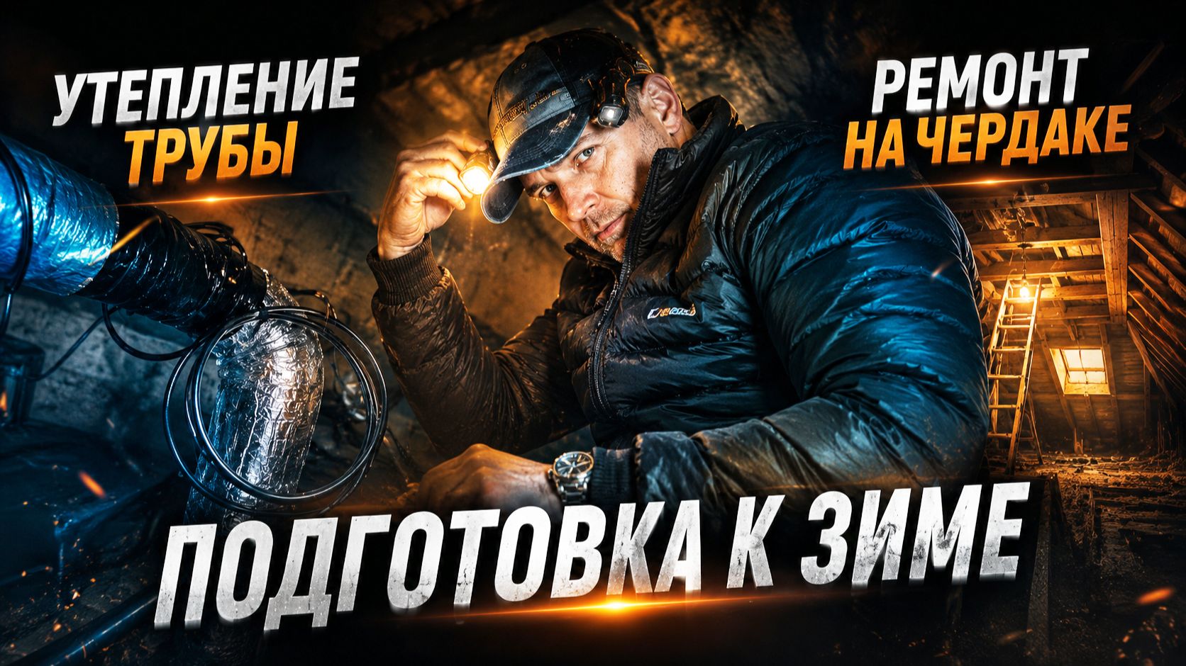 ГОТОВЛЮ ДОМ К ХОЛОДАМ: УТЕПЛЯЮ ТРУБЫ И РЕМОНТИРУЮ ЧЕРДАК