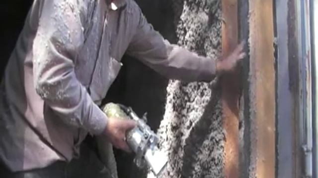 Влажное нанесение эковаты