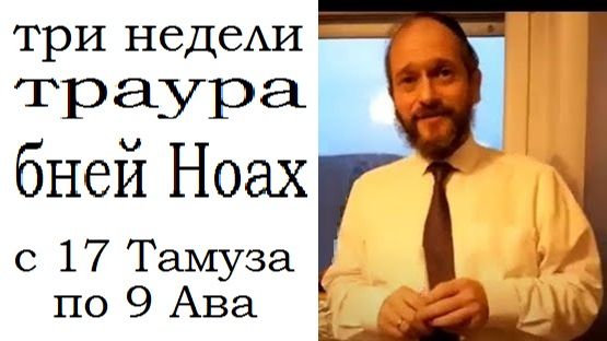 2023 Три недели траура с 17 Тамуза по 9 Ава у бней Ноах (иудаизм для не евреев). Рав Зеев Рубинс