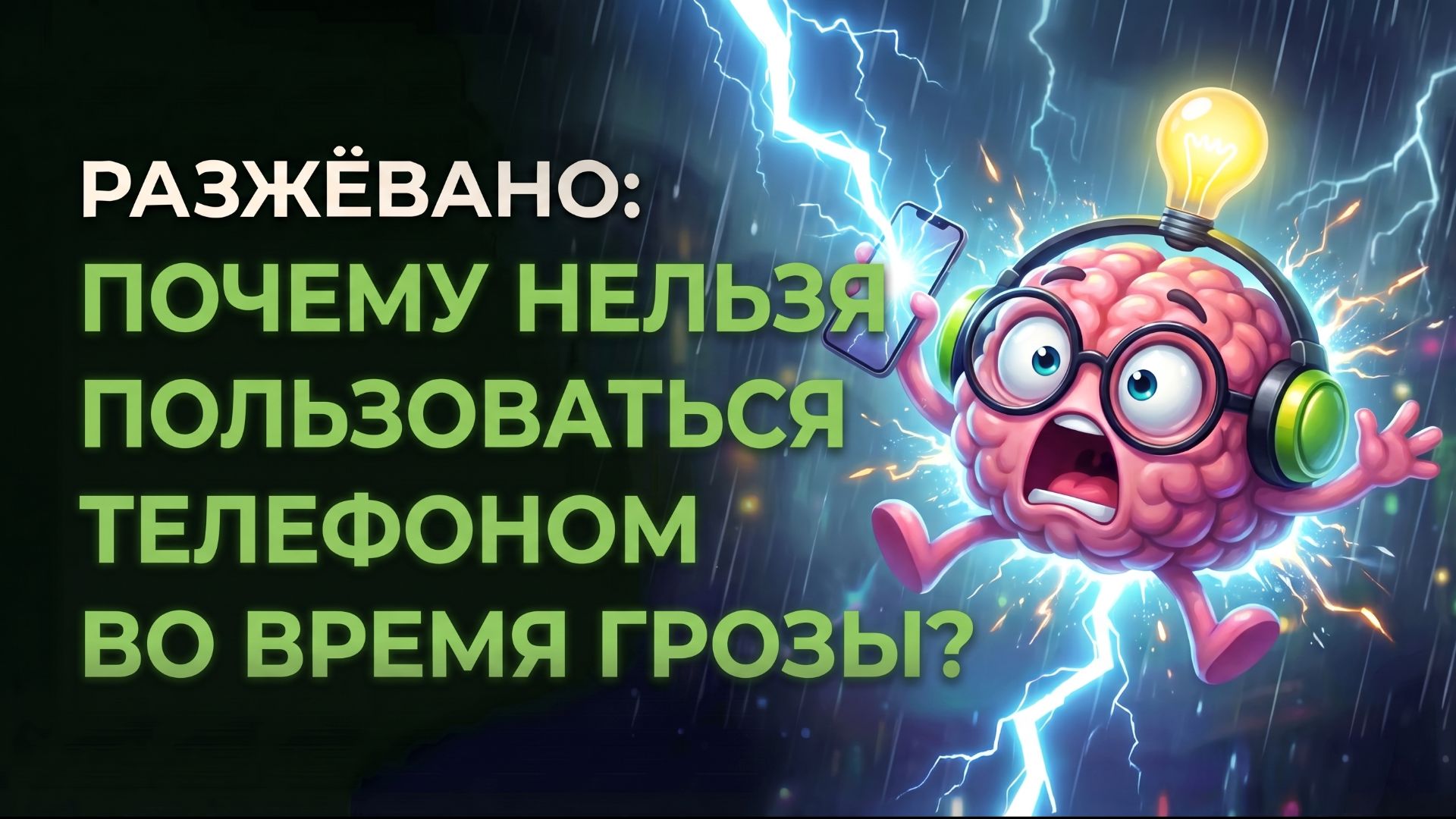Почему НЕЛЬЗЯ пользоваться телефоном во время грозы? Правда, которую должен знать каждый