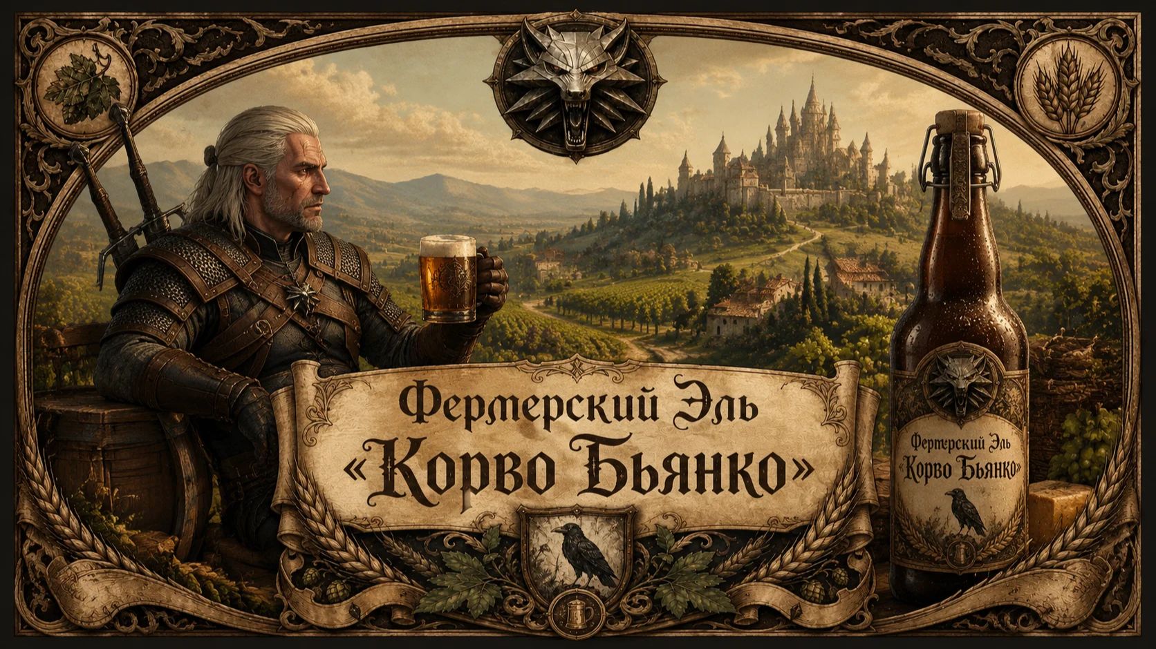Рецепт пива вдохновленный "Ведьмак 3.Кровь и вино".