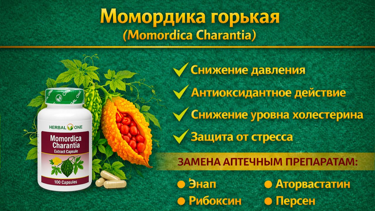 Момордика горькая (Momordica Сharantia) капсулы