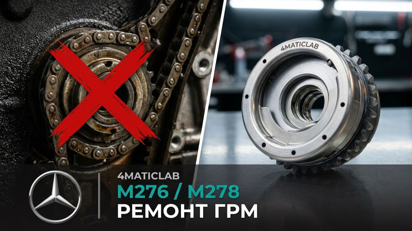 О чем стучит двигатель M276 M278 M157 M271 M177 M274 M264 ГРМ Mercedes коротко о главном