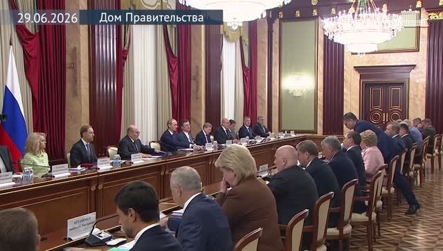 Председатель Правительства Мишустин с представителями Совета палаты Совета Федерации, 29 июня 2026