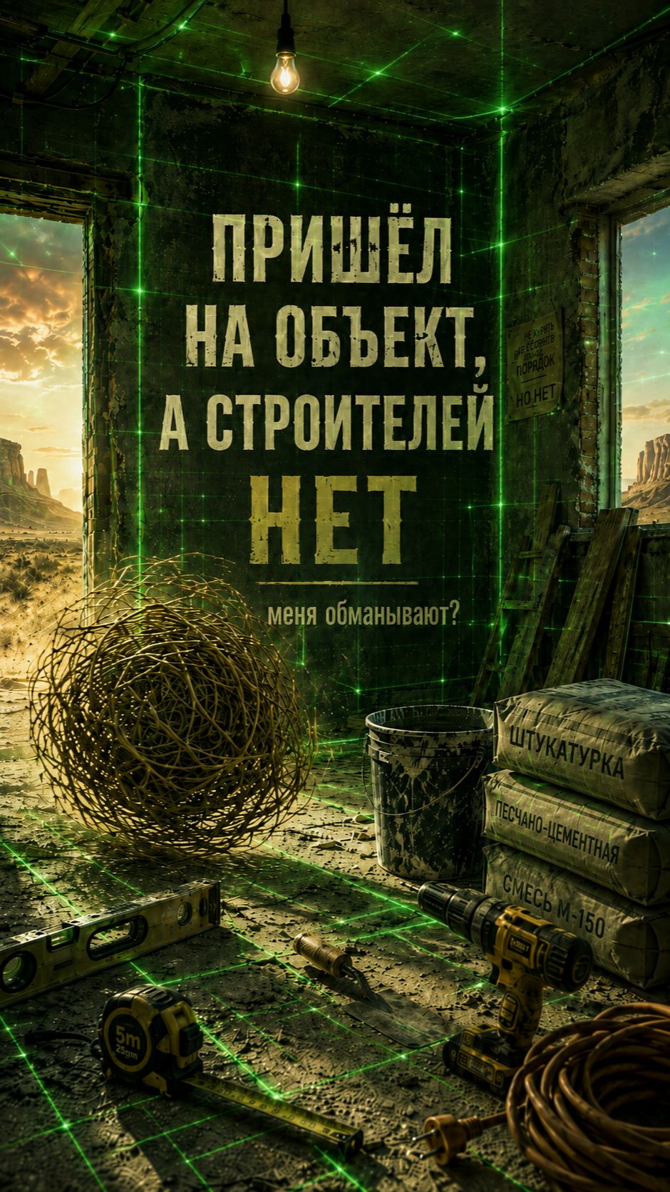 Стоит ли увольнять прораба, если объект пуст?