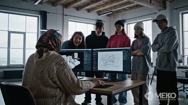 Бабушка показывает, как делать принципиальные схемы в Revit
