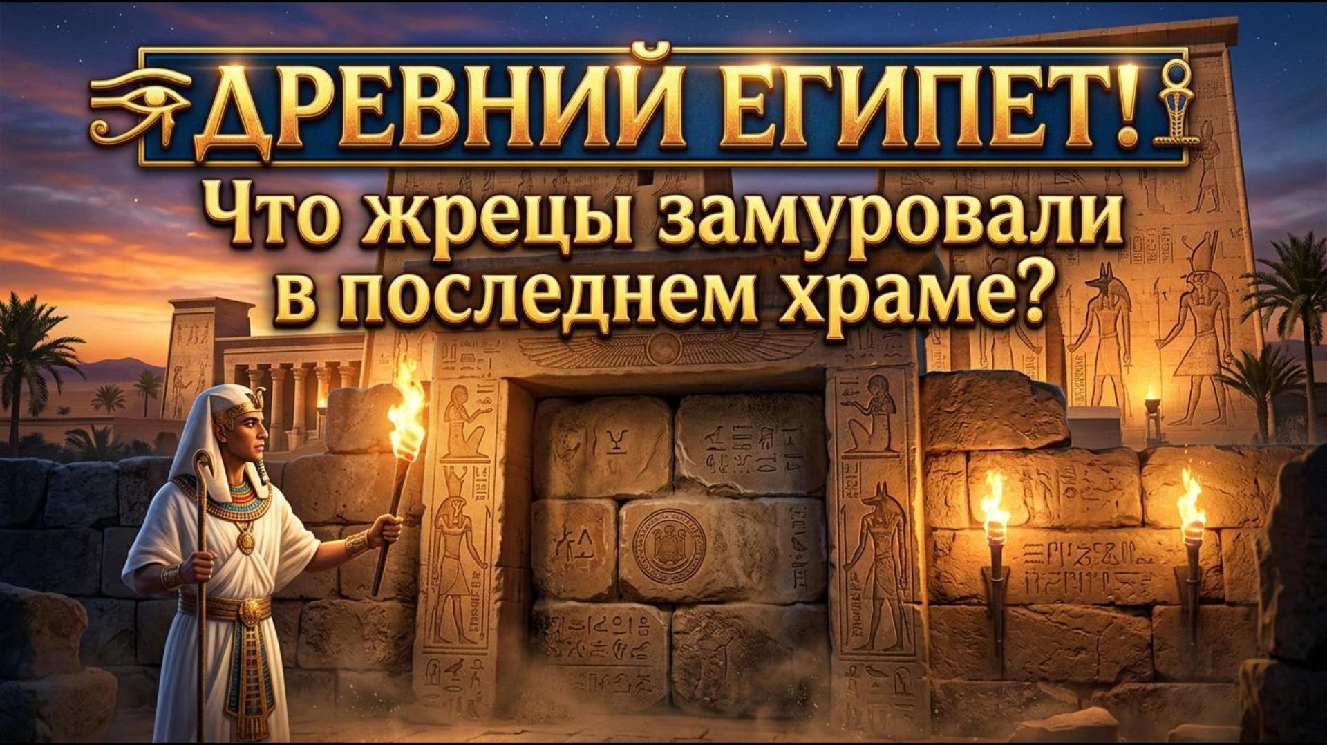 ДРЕВНИЙ ЕГИПЕТ! Что жрецы замуровали в ПОСЛЕДНЕМ ХРАМЕ