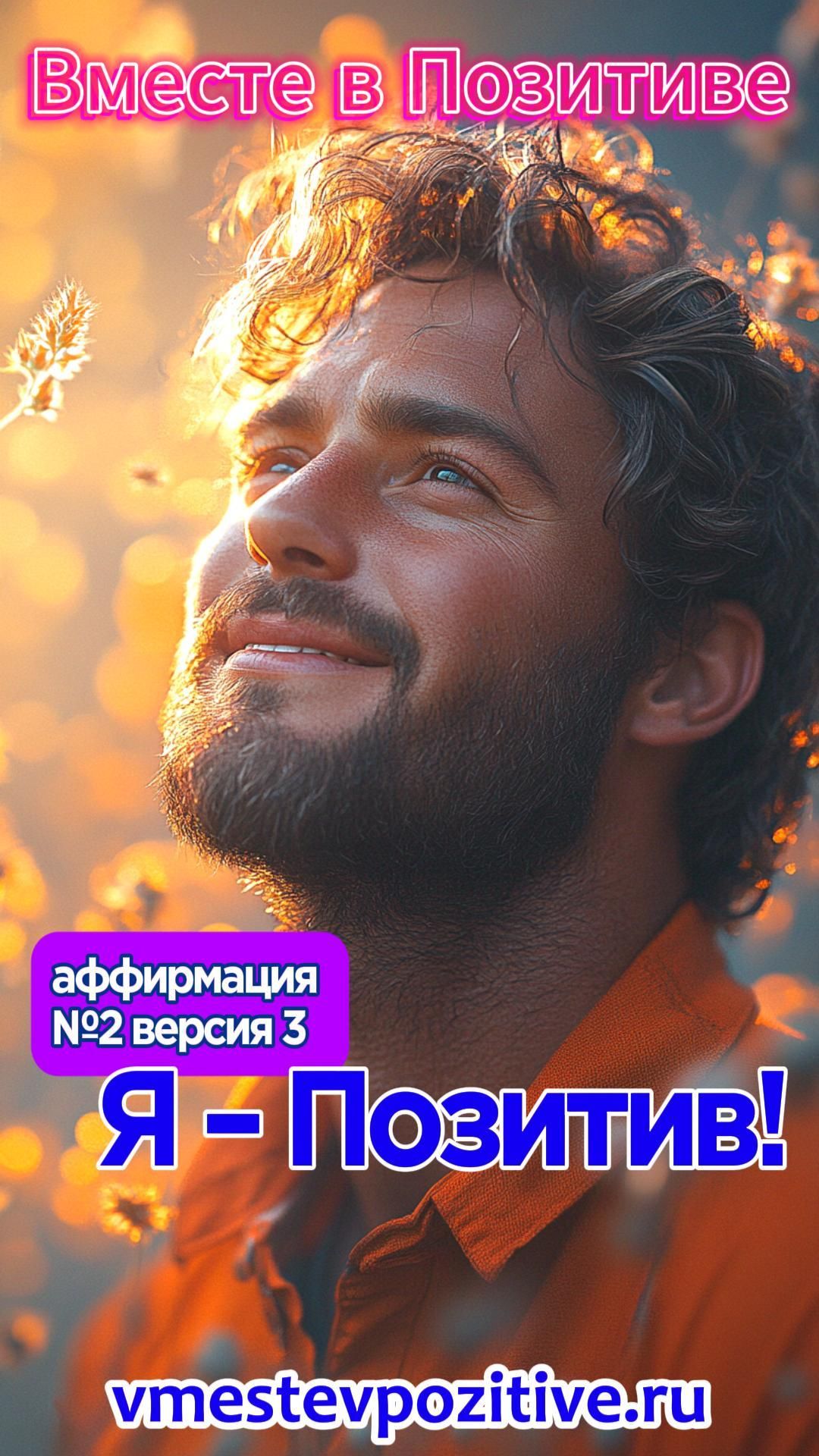 Affirmation. Male. №2. Я -позитив! (v3)