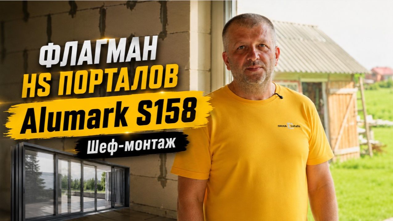 Полный процесс монтажа HS-портала ALUMARK S158 | Шеф-монтаж от компании САТЕЛС